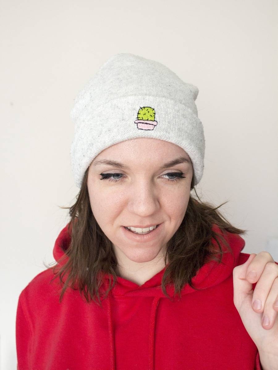 Embroidered Beanie DIY | Make this Quick, Cute Update to Your Cap