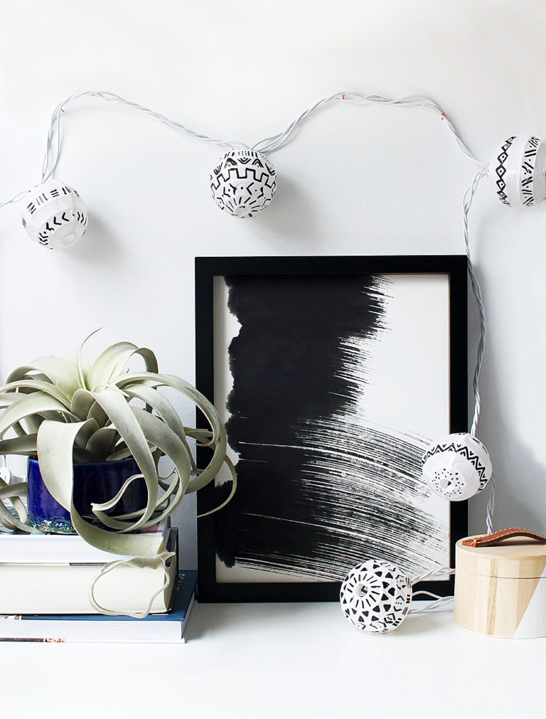 How To: Make Mud Cloth Paper Lanterns - Curbly