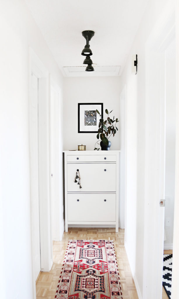 A Small Hallway Gets a Minimal Makeover - Curbly