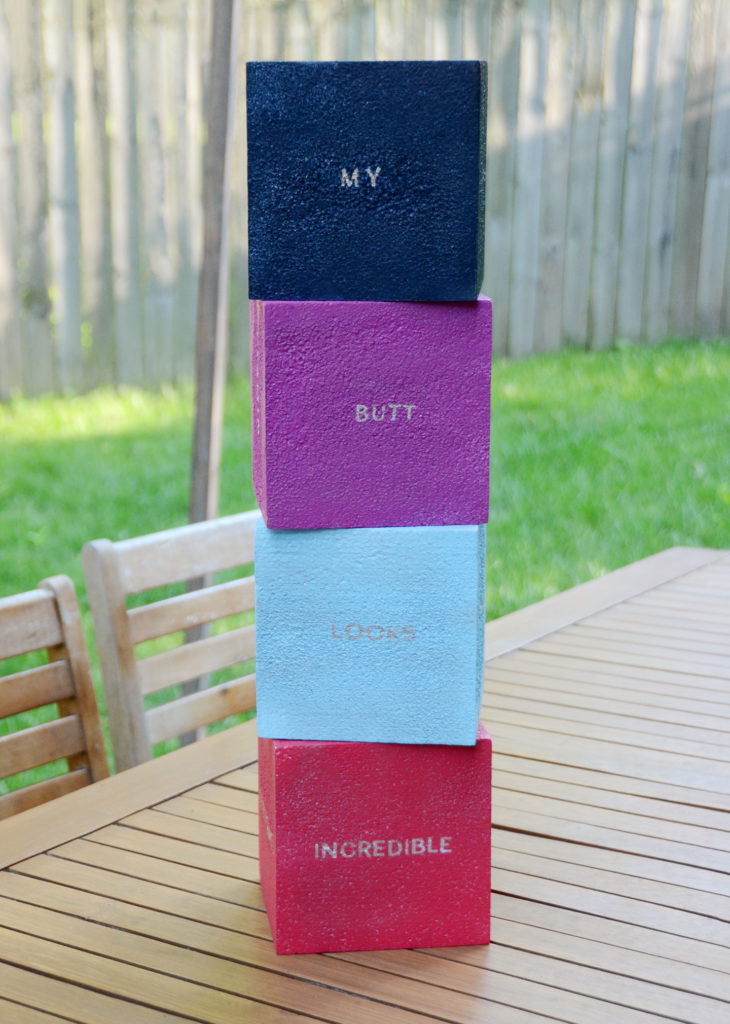 Make It: Easy DIY Giant Word Dice - Curbly
