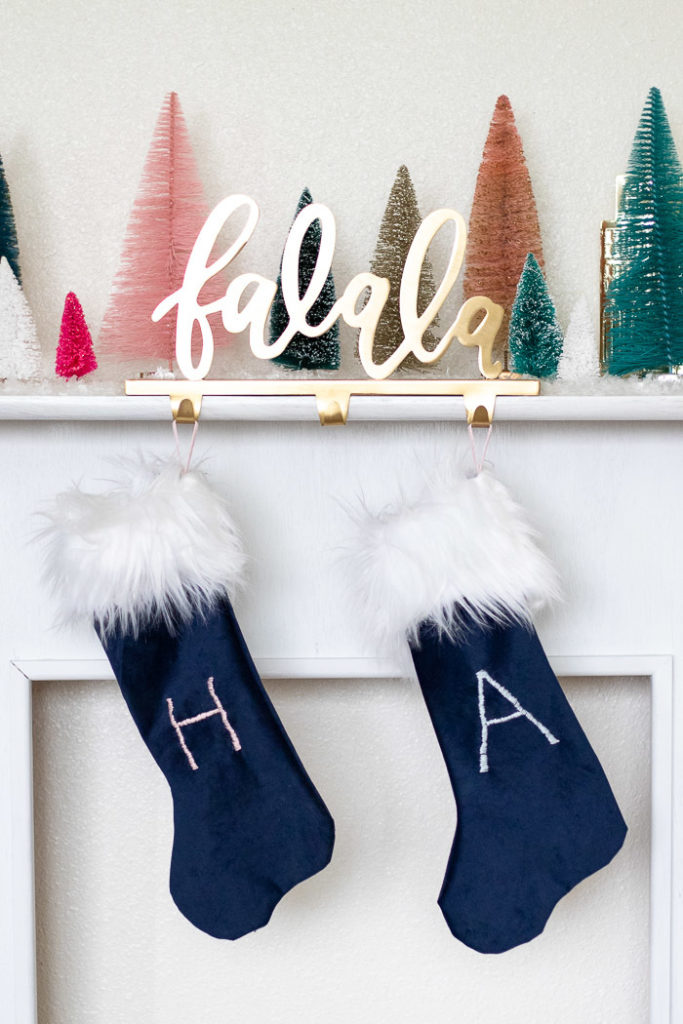 $5 DIY! Personalize Stockings with a Simple Embroidery Stitch