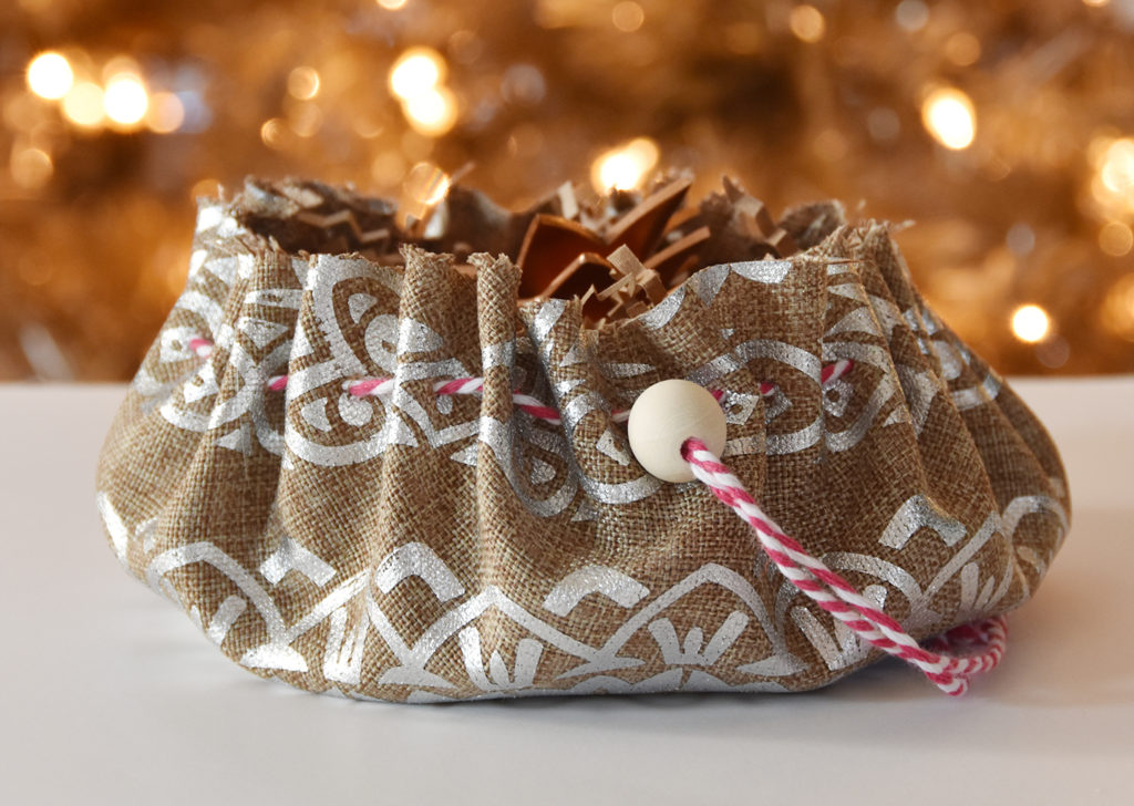 Easy DIY Reusable Cinch Pouch Gift Bag - Curbly