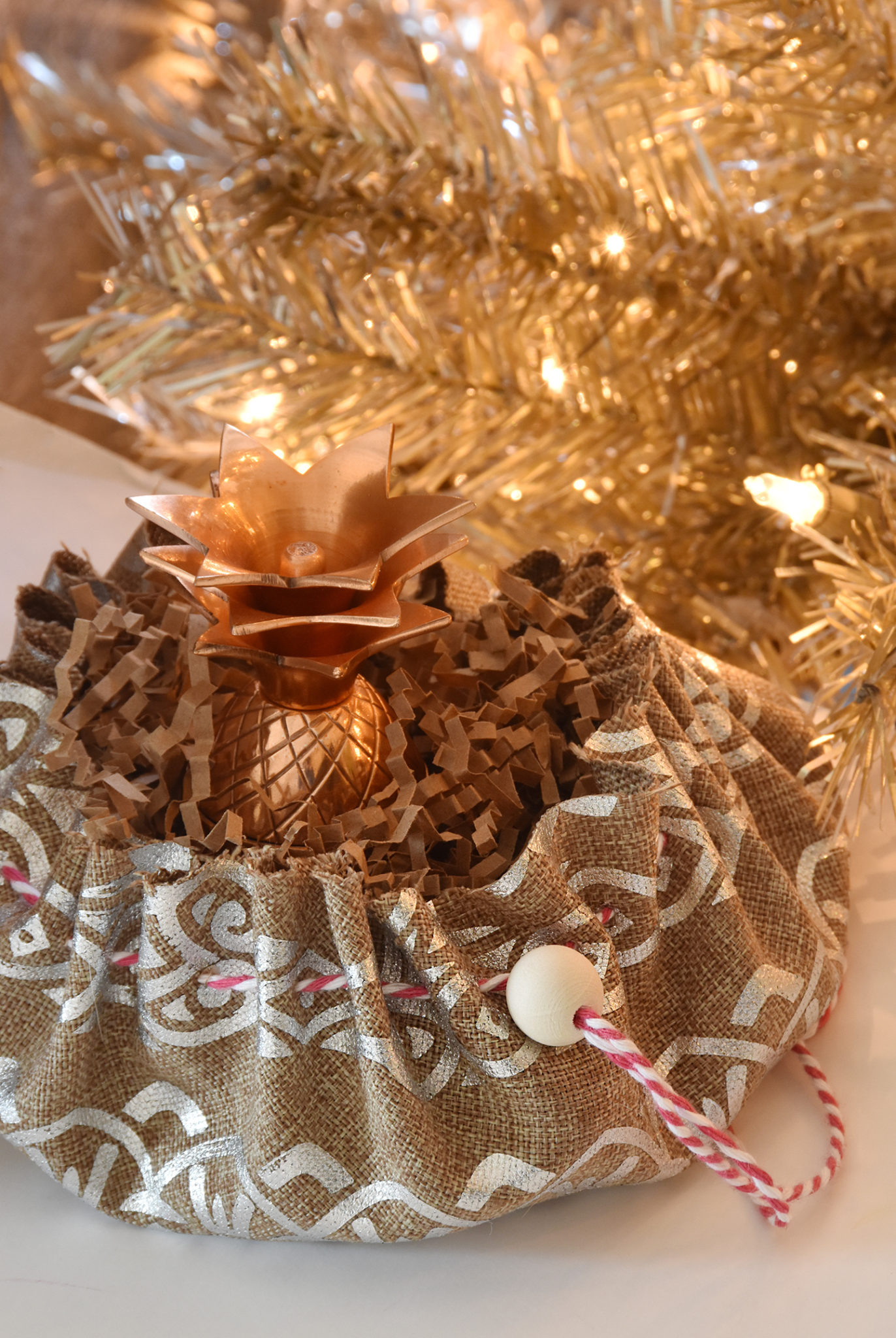 Easy DIY Reusable Cinch Pouch Gift Bag - Curbly