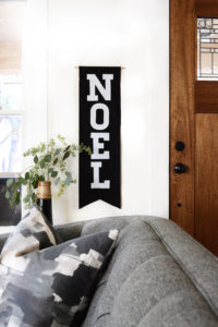How to: DIY No-Sew Noel Holiday Banner - Curbly