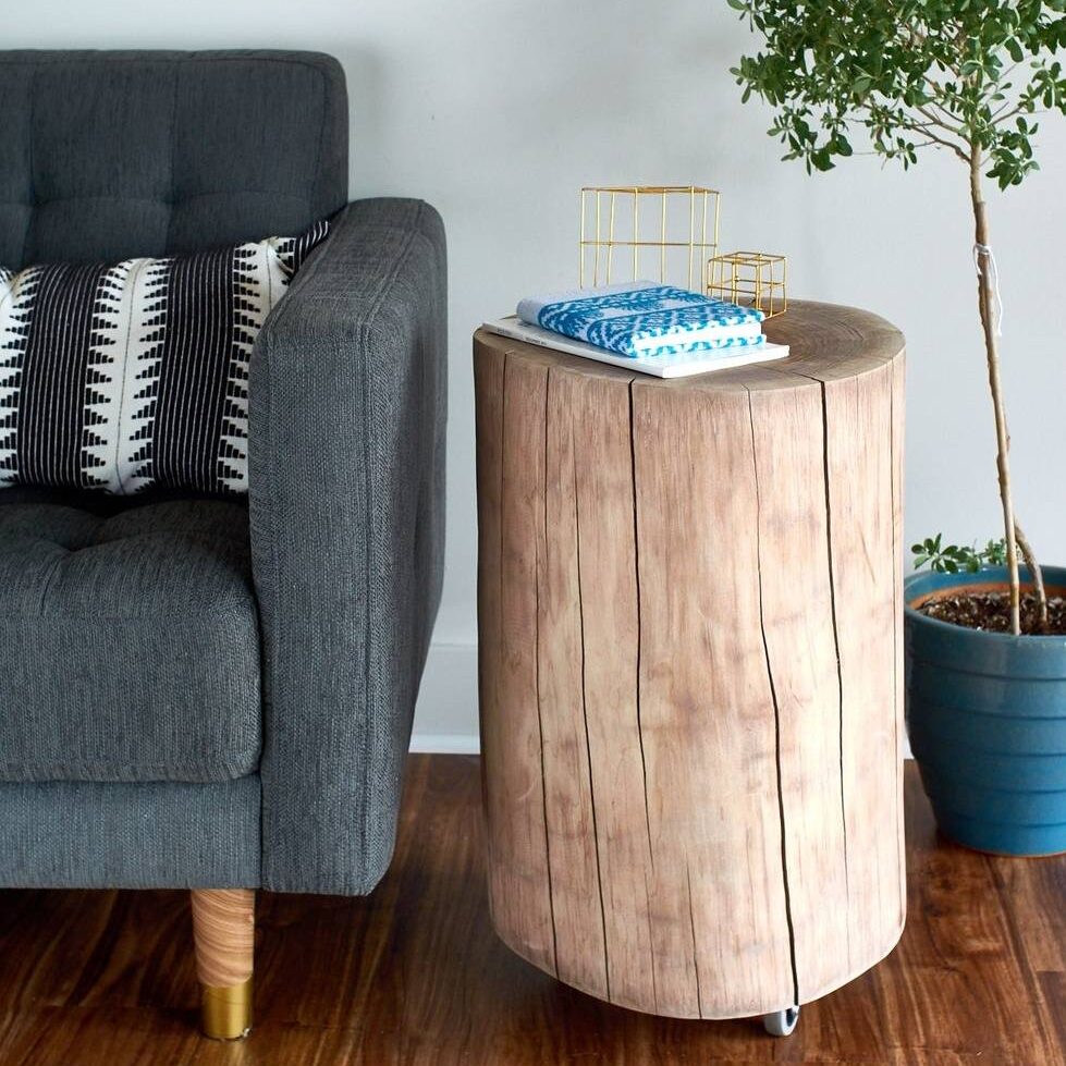 A Gorgeous Walnut Tree Stump Side Table - The Easy Way - Curbly
