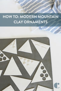 How To: Modern Mountain Clay Ornaments - Curbly