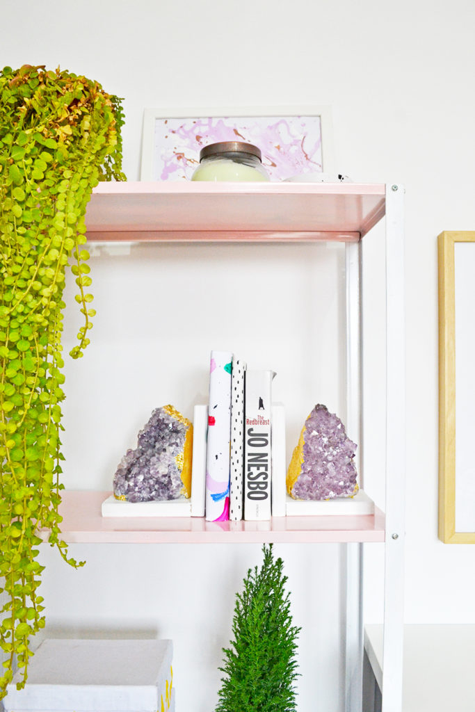 How to: Make Gorgeous and Glam DIY Amethyst Bookends - Curbly