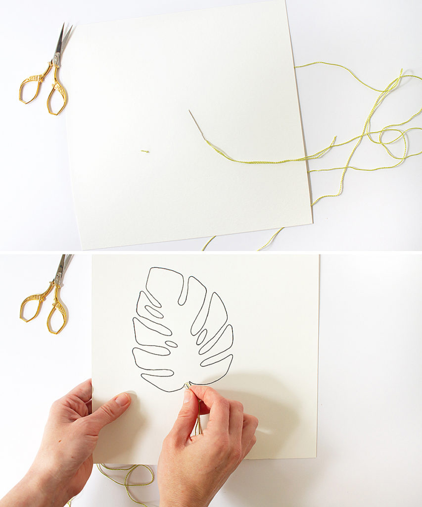How to: DIY Monstera Plant Wall Art | Free Template