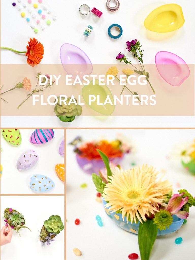 DIY Easter Egg Planters - Curbly
