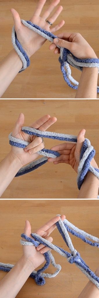 A Step-by-Step Guide to Arm Knitting a Chunky Blanket