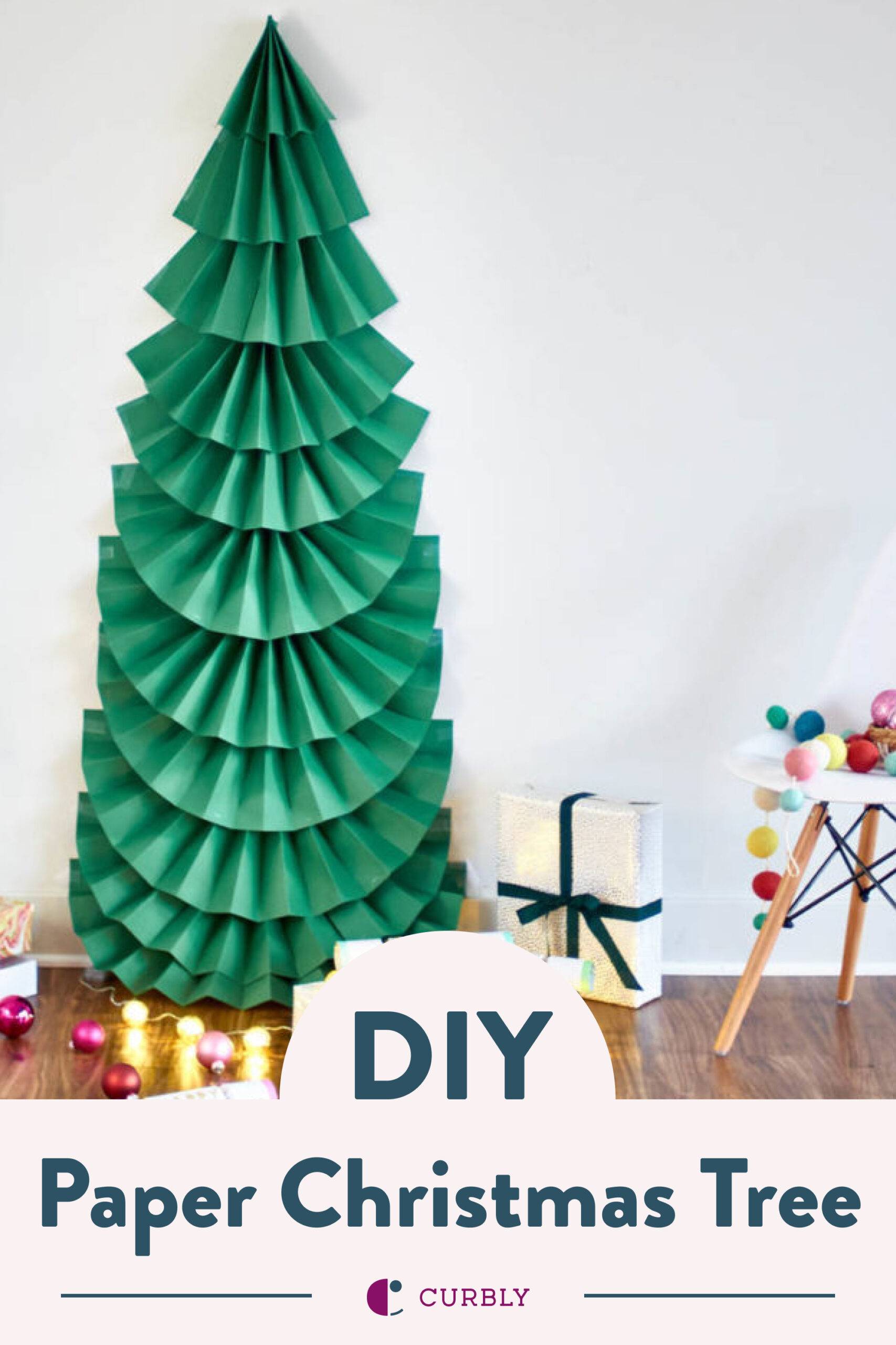 Make It! DIY Life-Sized Folded Paper Christmas Tree - Curbly