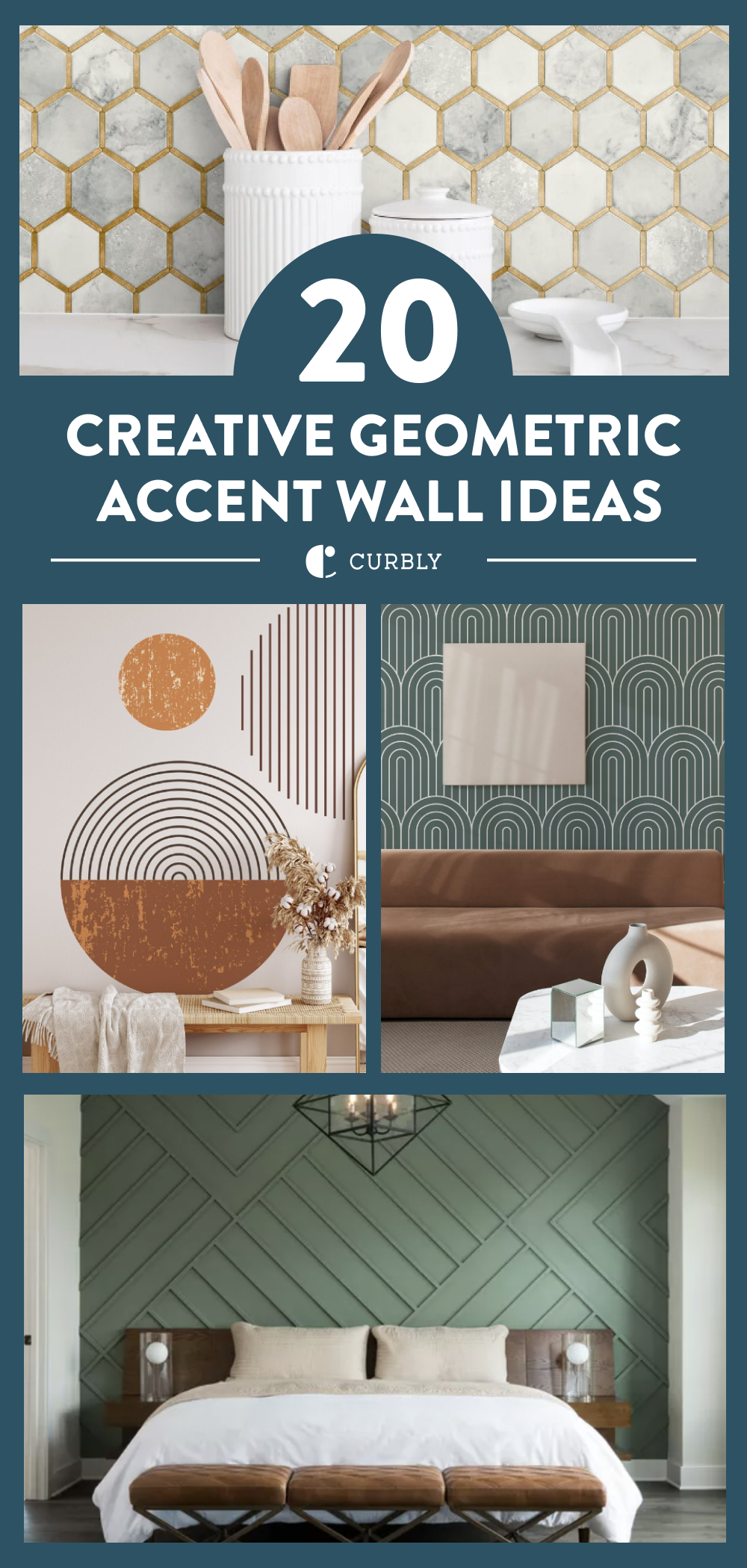 20 Creative Geometric Accent Wall Ideas - Curbly