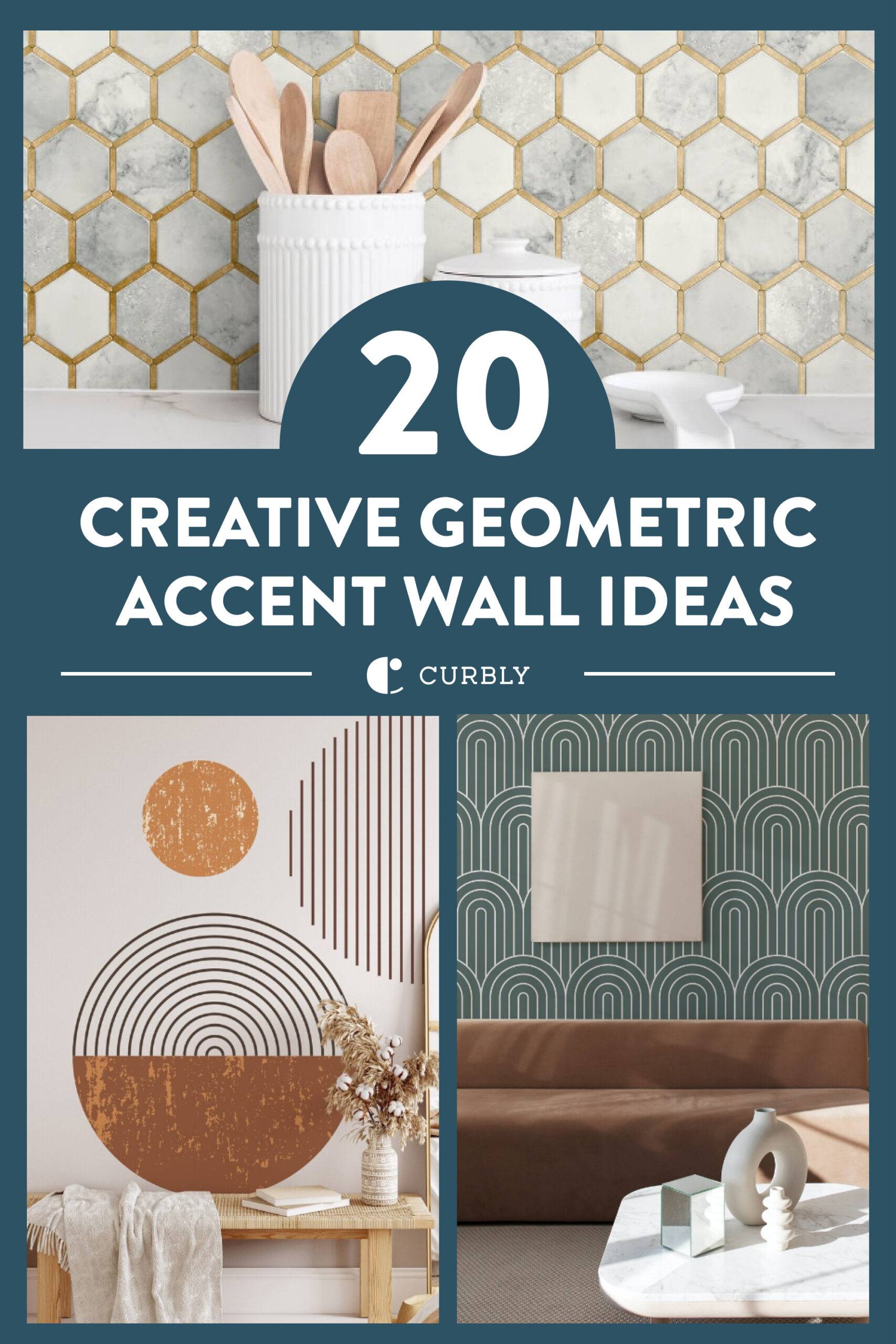 20 Creative Geometric Accent Wall Ideas - Curbly