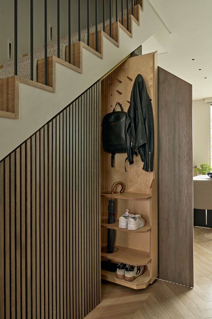 25 Clever and Stylish Under the Stair Shoe Storage Solutions - Curbly