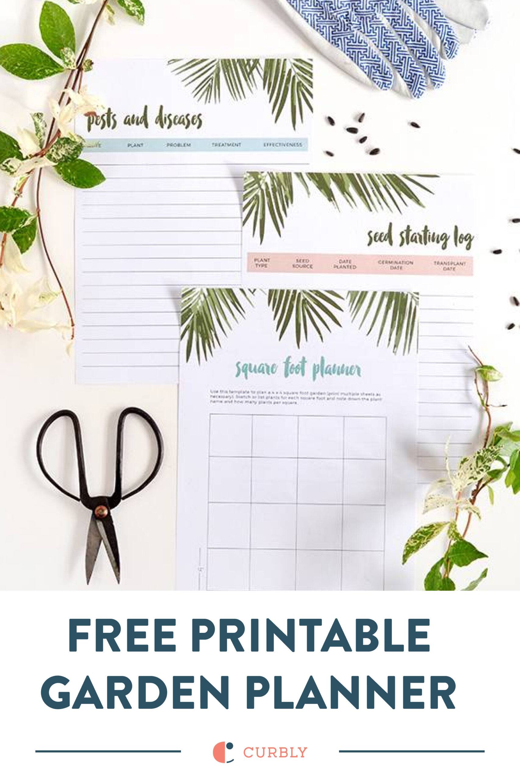 Free Printable Garden Planner - Curbly