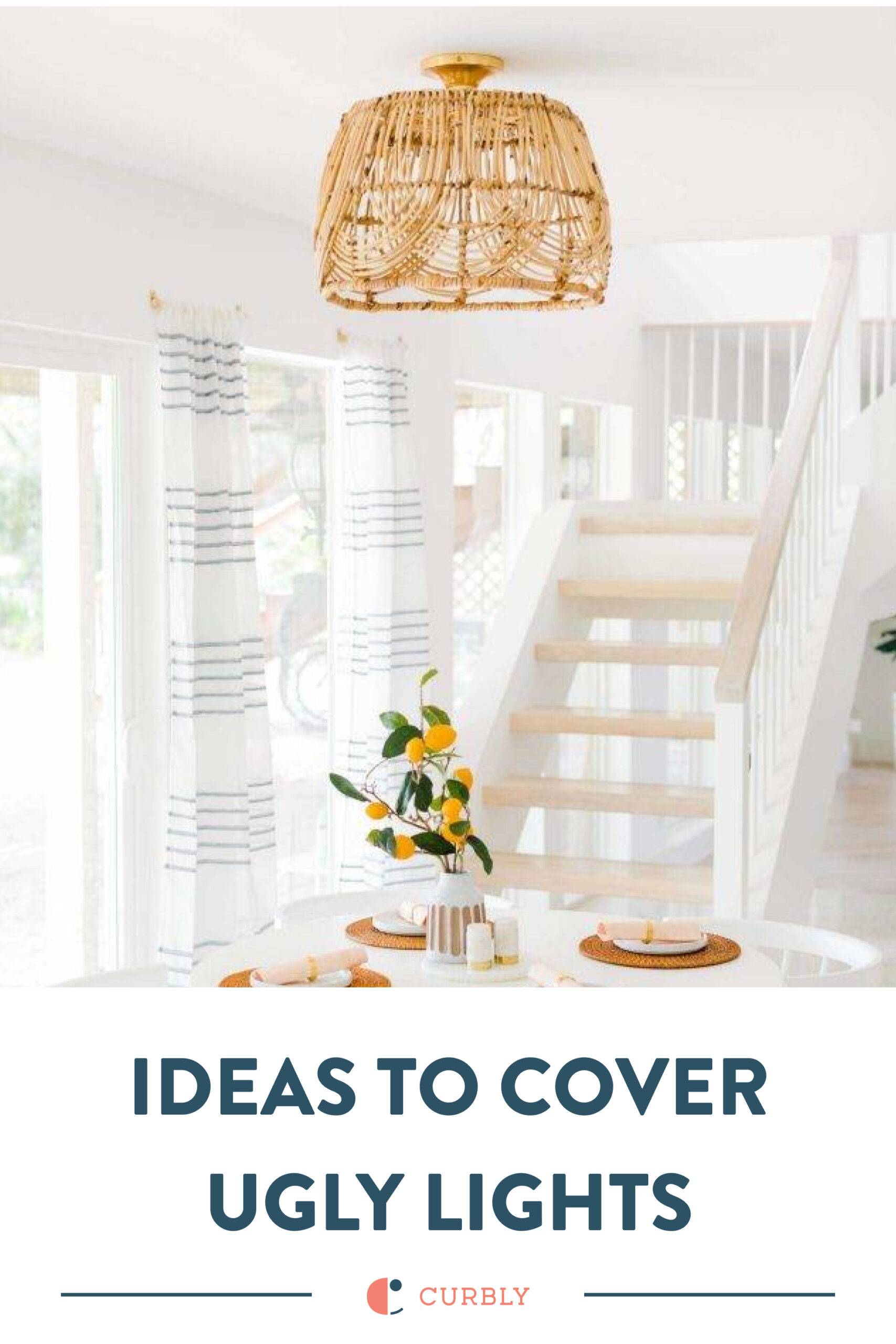 8 Ways to Cover Ugly Light Fixtures - Curbly