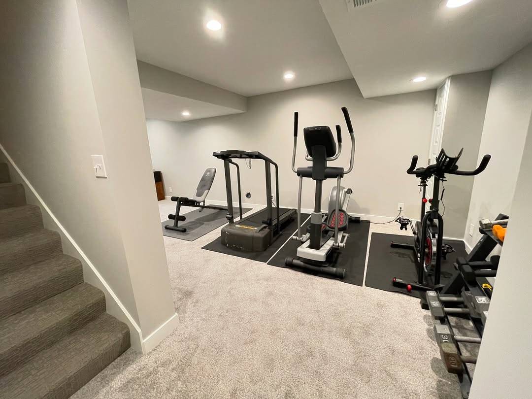 No Pain, All Gains: Basement Home Gym Ideas - Curbly